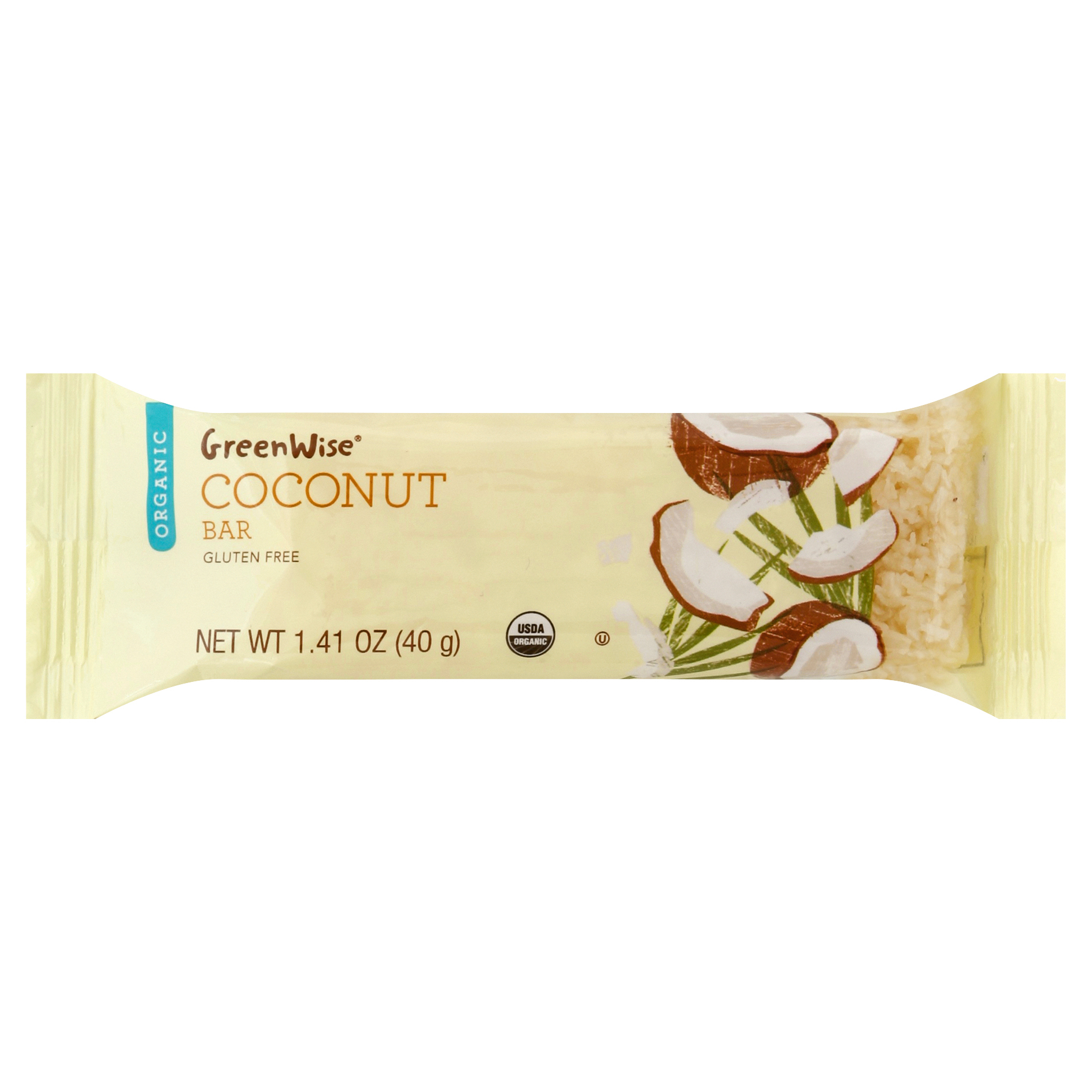 GreenWise Organic Coconut Coconut Bar 1.41 oz WRAPPER
