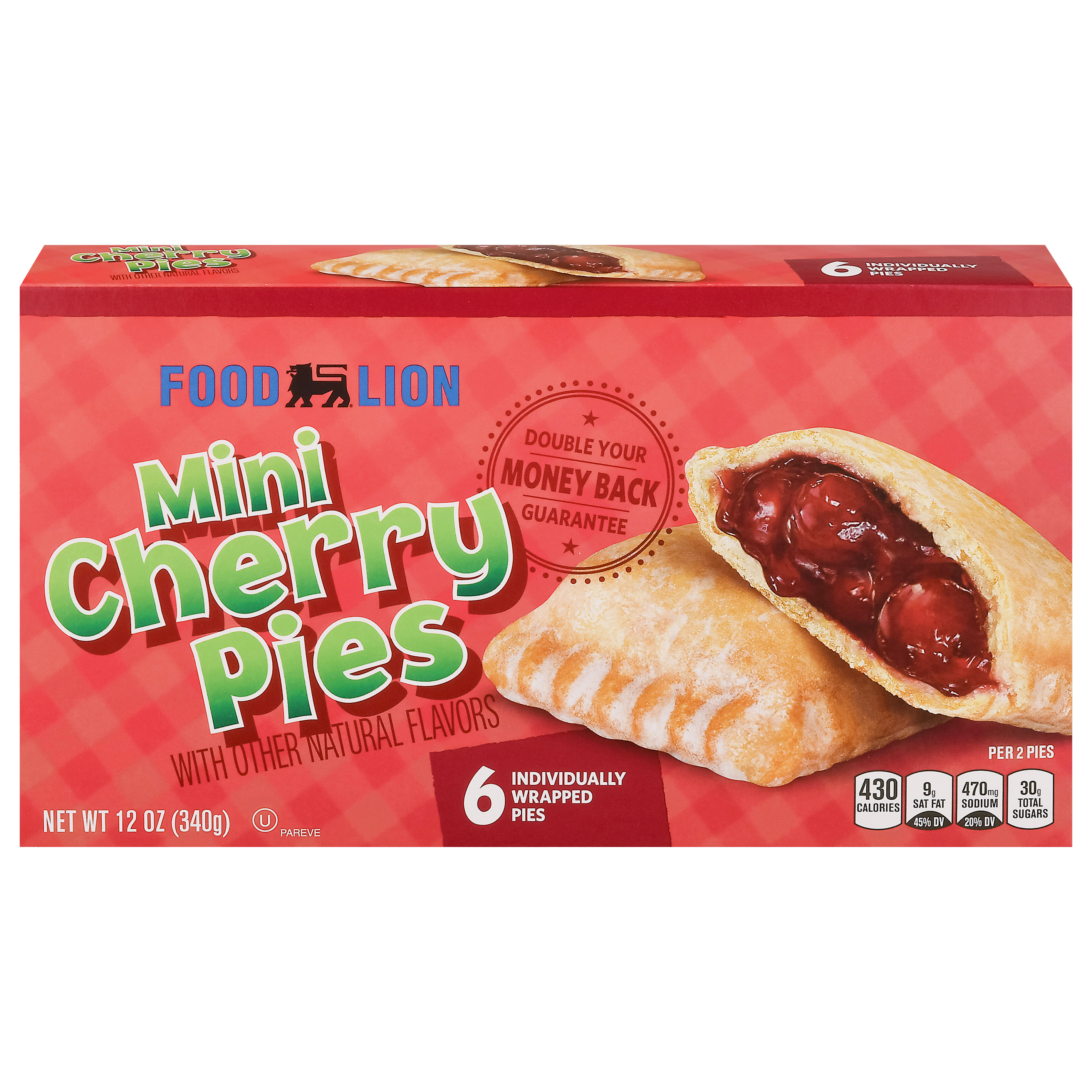 Food Lion Mini Cherry Pies 6 ea