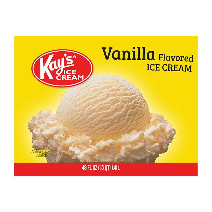 Kay's Ice Cream Vanilla Flavored Ice Cream 48 fl oz