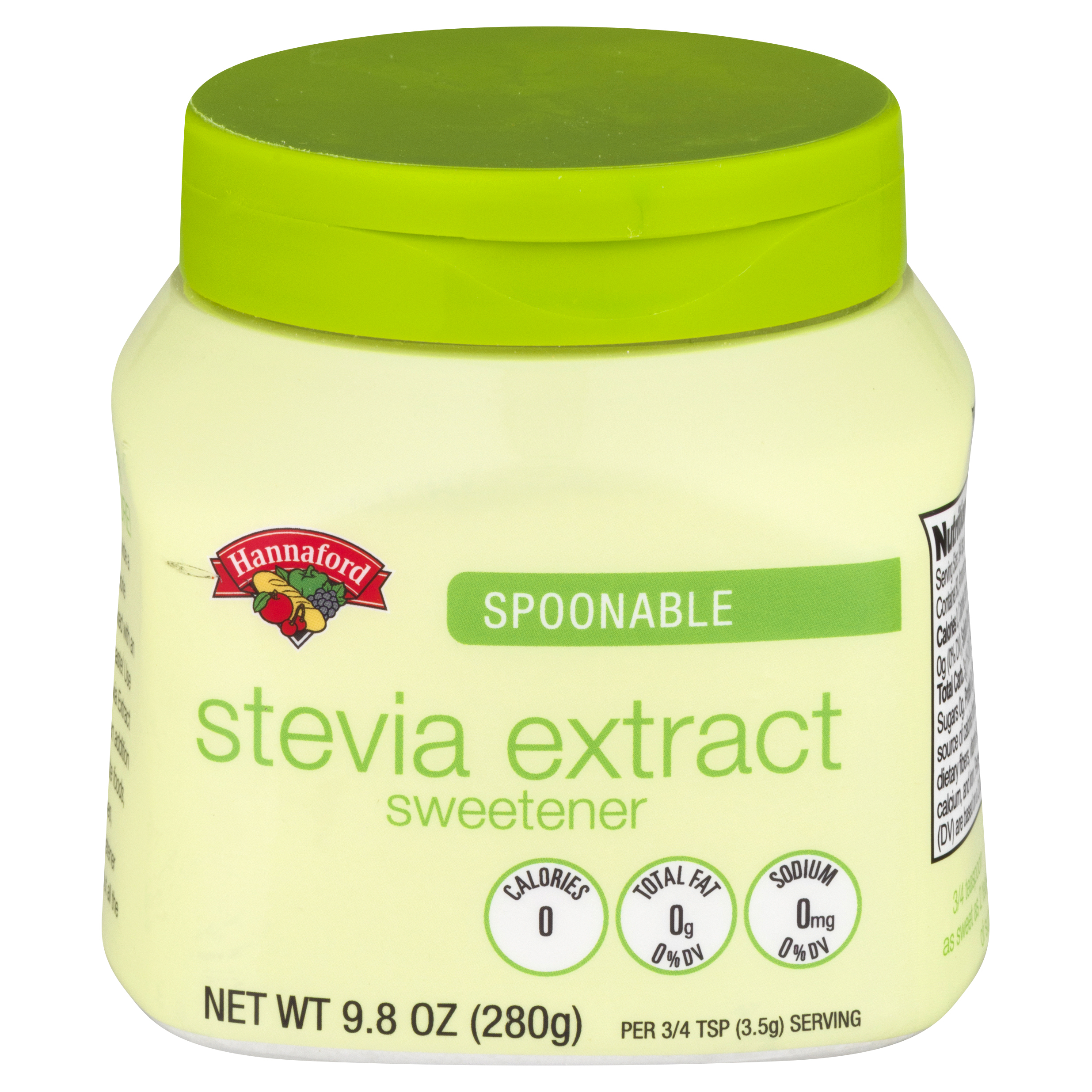 Hannaford Spoonable Stevia Extract Sweetener 9.8 oz JAR