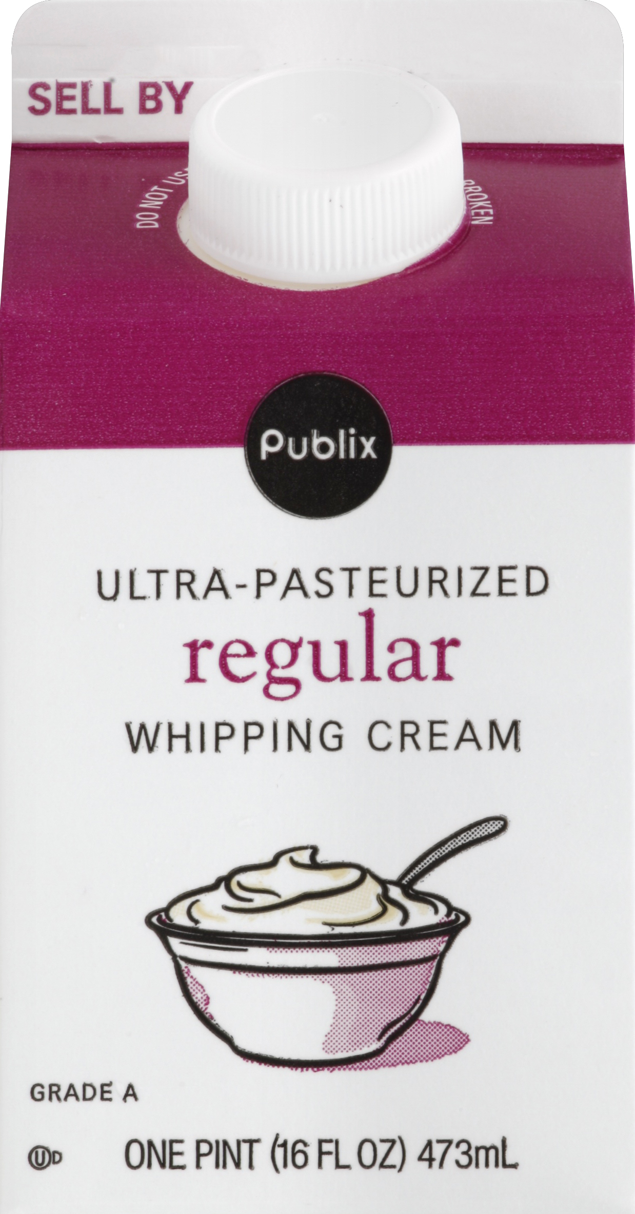 Publix Whipping Cream 16 oz BAG