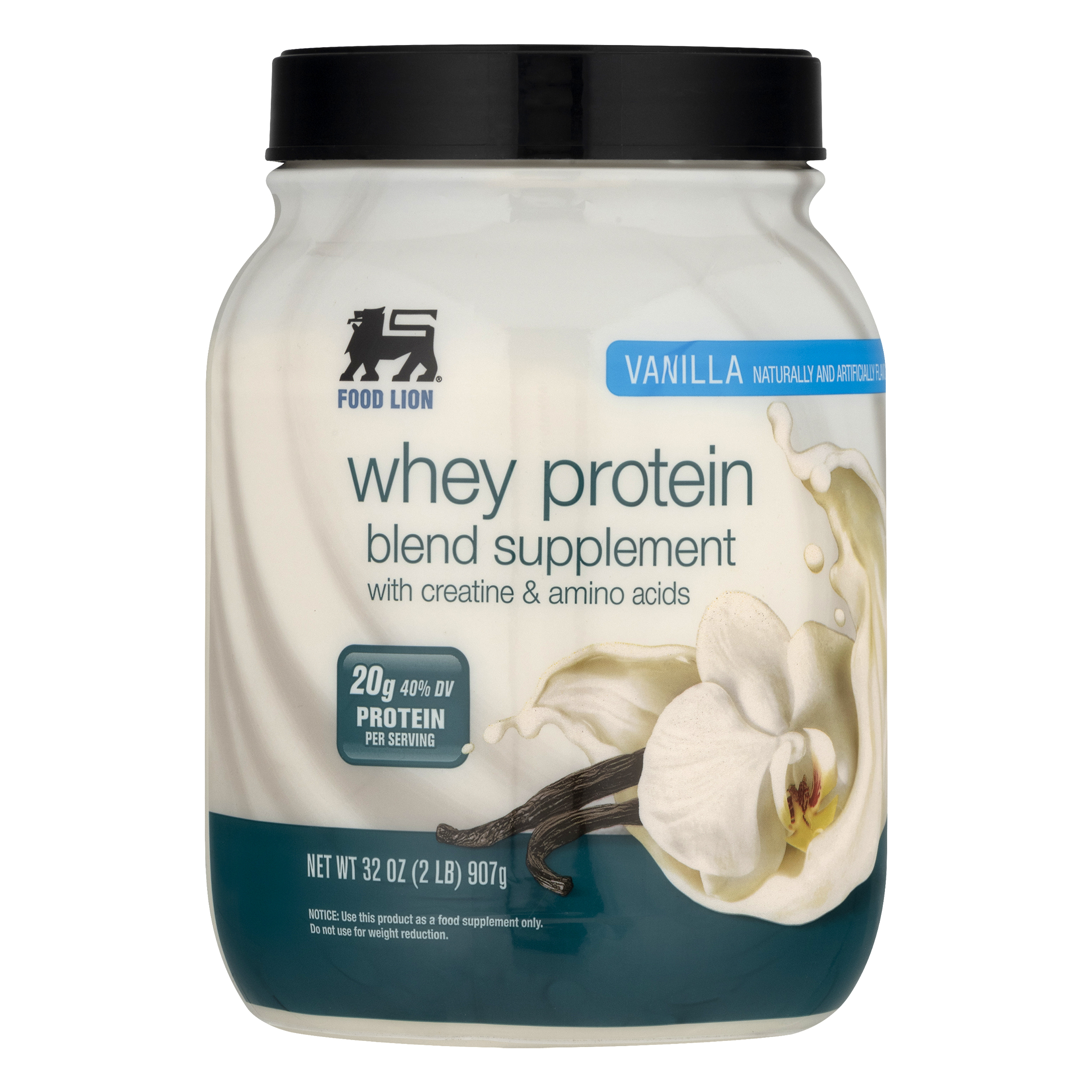 Food Lion Whey Protein Blend Supplement, With Creatine & Amino Acids ...