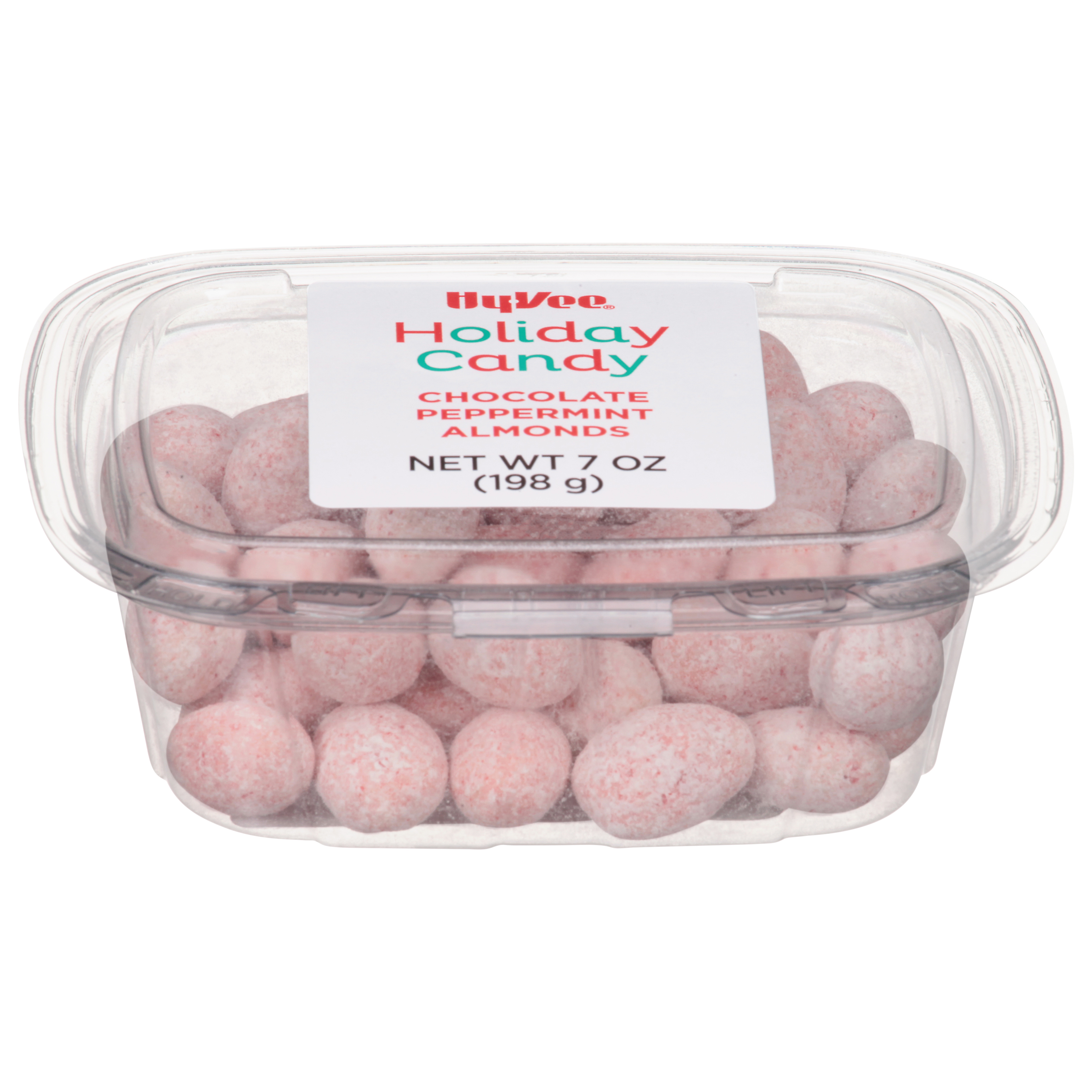 Hy-Vee Chocolate Peppermint Almonds Holiday Candy 7 oz