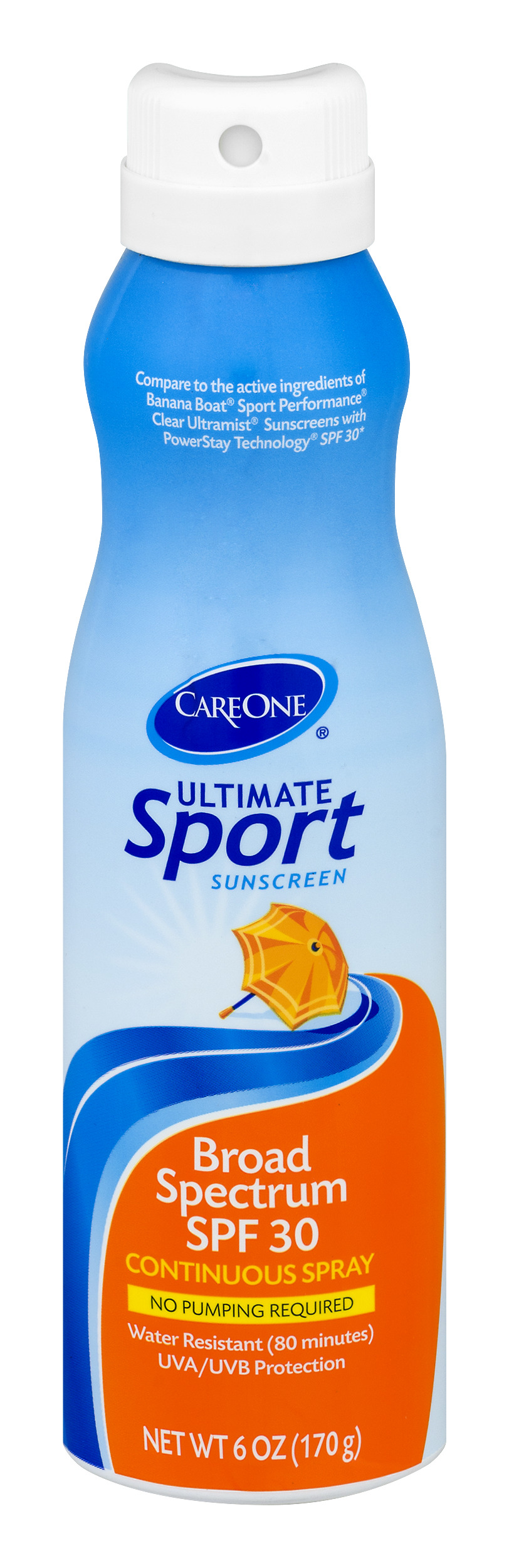CareOne Ultimate Sport Sunscreen Spray Broad Spectrum SPF 30