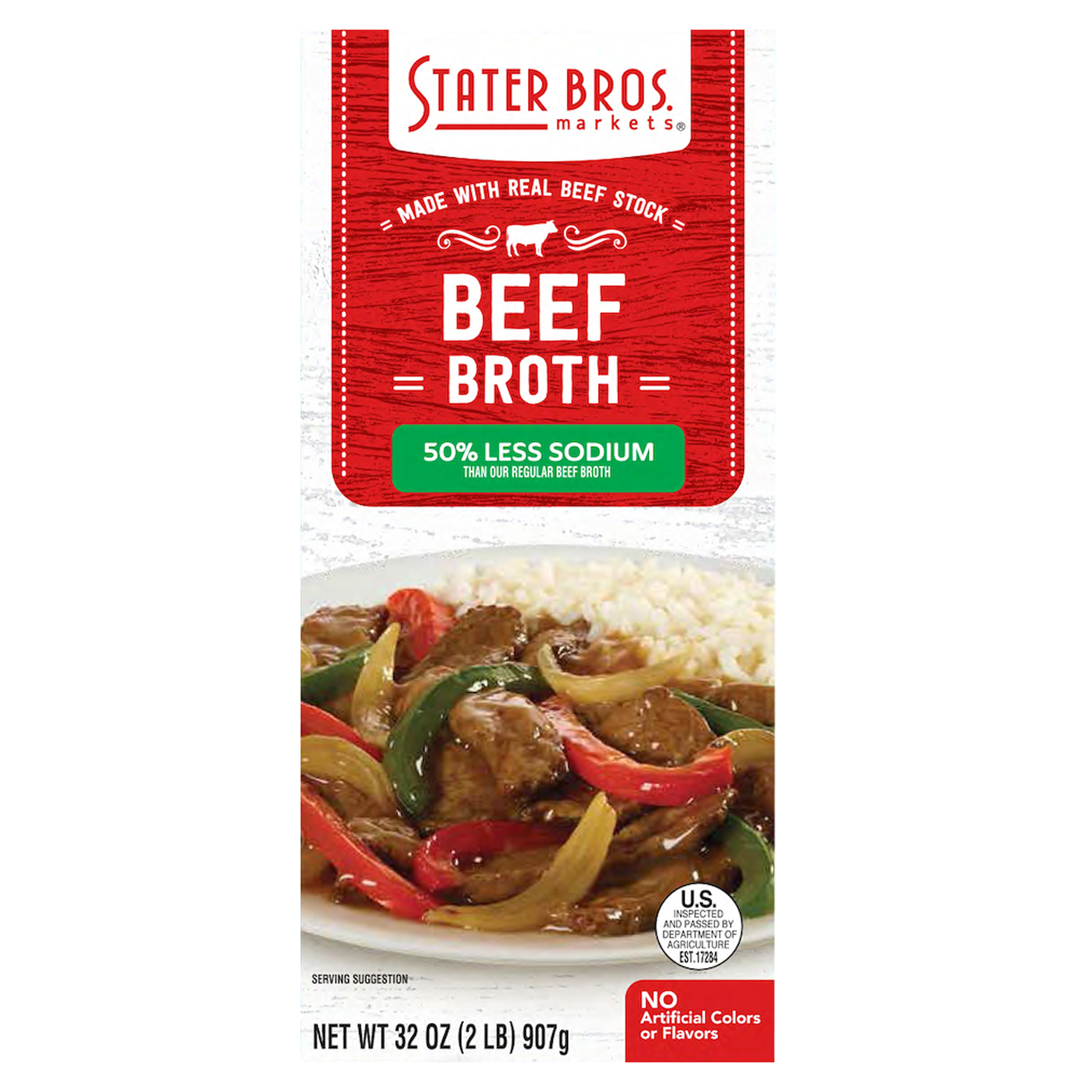 Stater Bros. Markets Beef Broth 32 oz