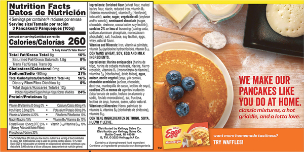 how to cook eggo pancakes