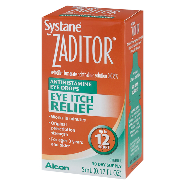 Rugby Zaditor Eye Itch Relief Antihistamine, Fl Oz Soothe, 45% OFF