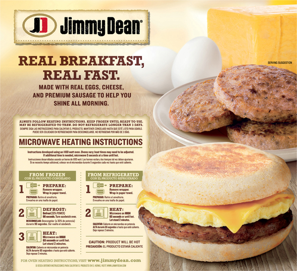 how to cook a jimmy dean breakfast sandwich