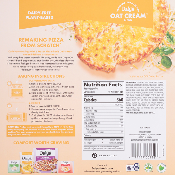 how to cook daiya frozen pizza