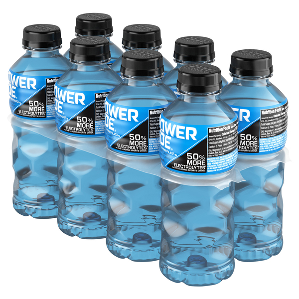 Blue Powerade Nutrition Label