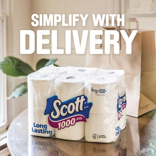 Scott 1000 Sheets Per Roll 1 Ply Toilet Paper Unscented 20 rolls Stop Shop