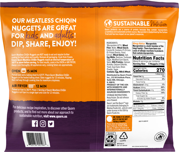 how long to cook quorn nuggets