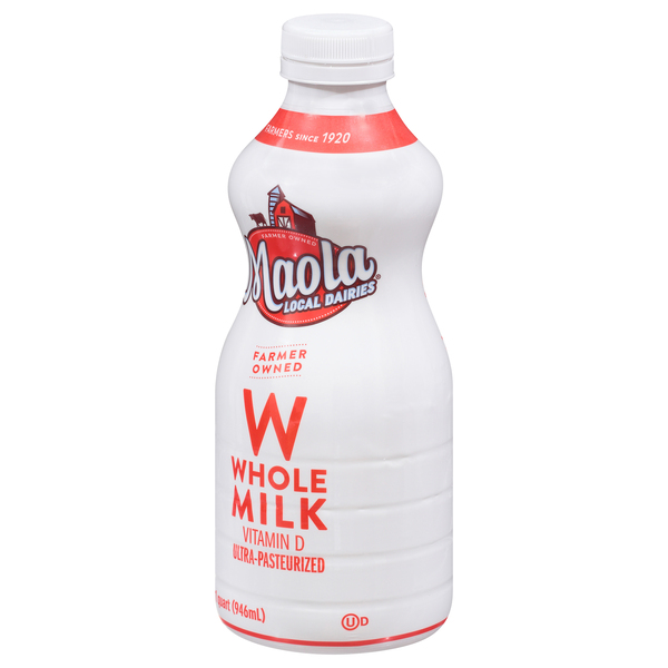 Whole Milk, Ultra-Pasteurized Dairy Products Maola Milk, 49% OFF