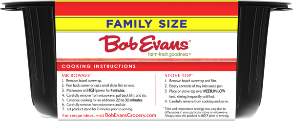 how long to cook bob evans mac and cheese