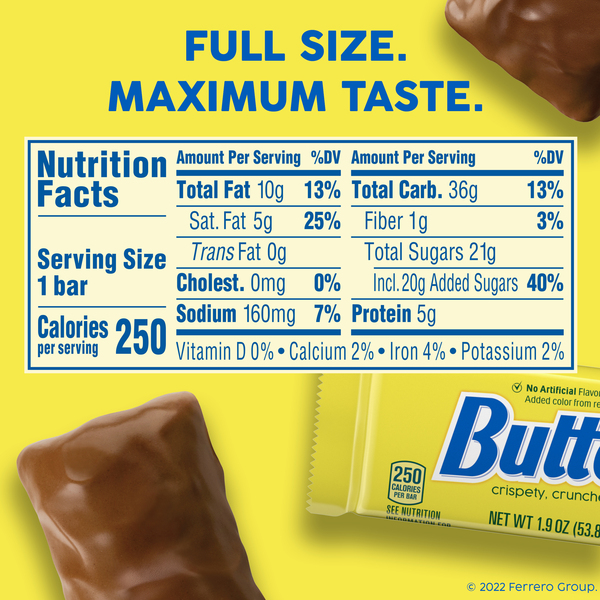 Butterfinger Bar Nutrition Facts