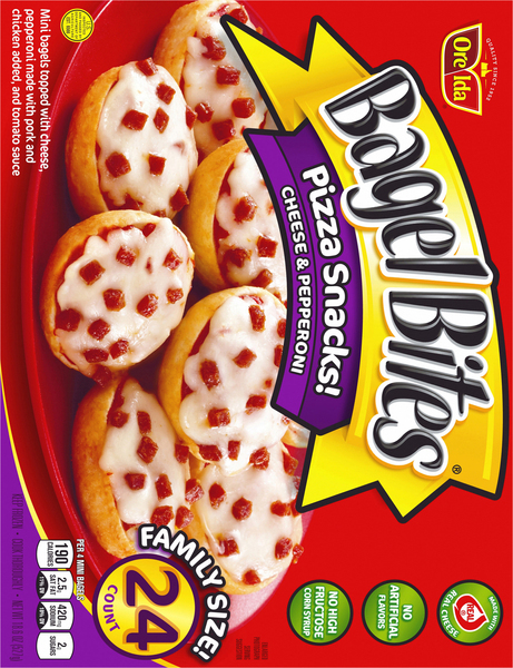 how to cook frozen pizza bagel bites