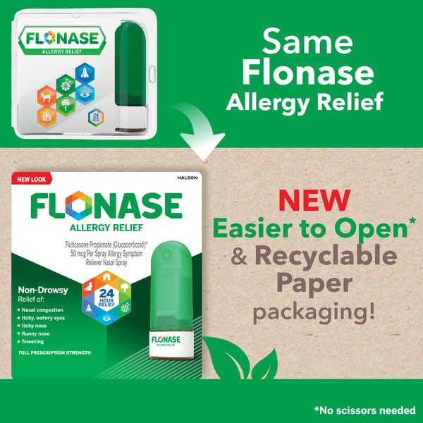 Flonase Allergy Relief Full Prescription Strength Non 144 Metered Sprays 0.62 oz btl Stop Shop