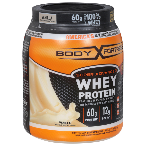 Body Fortress Vanilla Whey Protein Powder