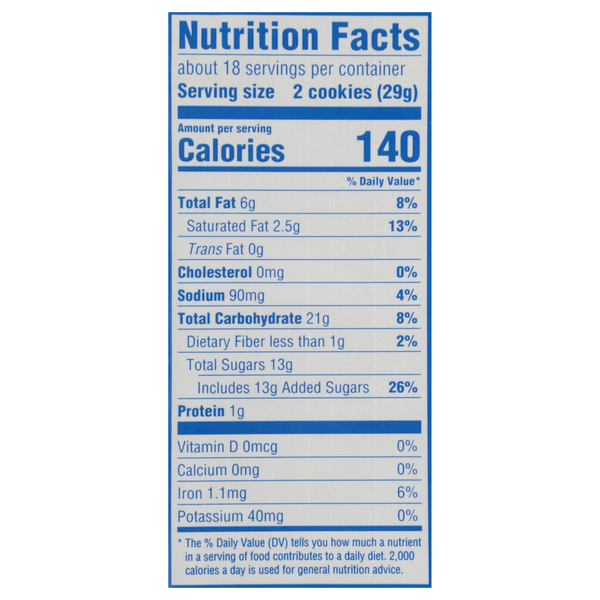 Oreos Nutrition Label