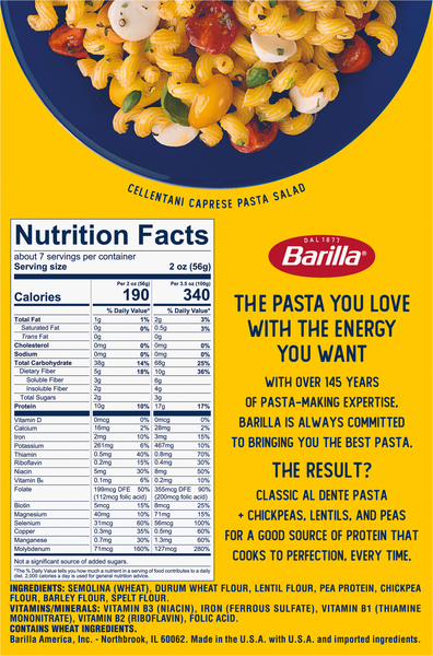 Macaroni Nutrition Label Pasta Variety Pack – It's Skinny Pasta