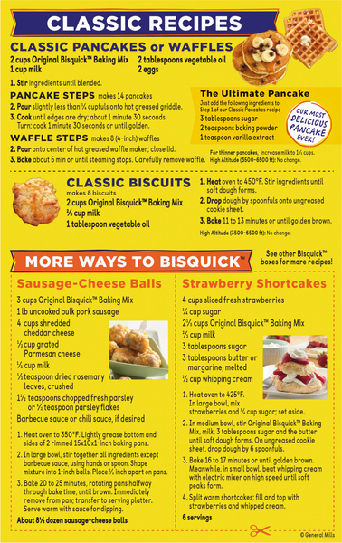 how do you make pancakes using bisquick
