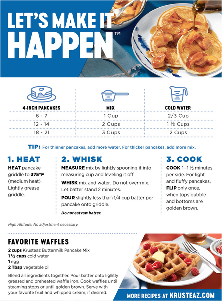 how to cook pancakes out the box