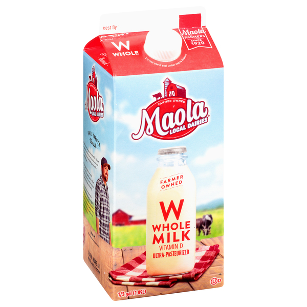 Whole Milk, Ultra-Pasteurized Dairy Products Maola Milk, 49% OFF