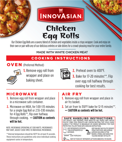 how to cook egg rolls from frozen