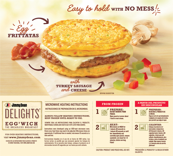 how to cook a jimmy dean breakfast sandwich in the oven