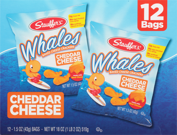 Stauffers Whale Crackers Crackers Cheddar Whales (Stauffer`s)