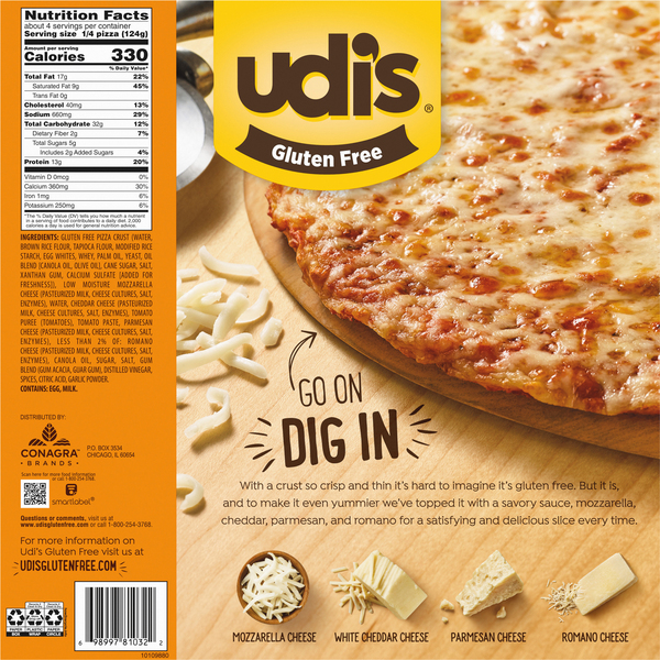 how to cook udis gluten free pizza crust