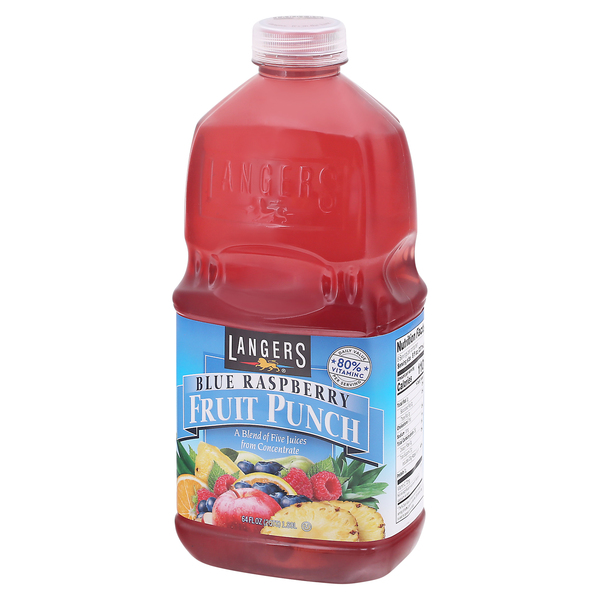 Langers Juice Cocktail, Cranberry Raspberry, Fl Oz, 12, 45% OFF