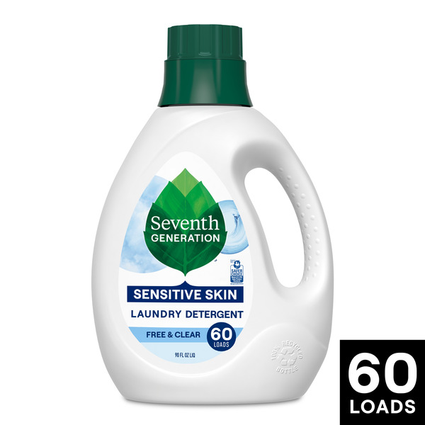 Seventh Generation Free Clear Sensitive Skin Liquid Laundry Detergent 90 oz jug Food Lion