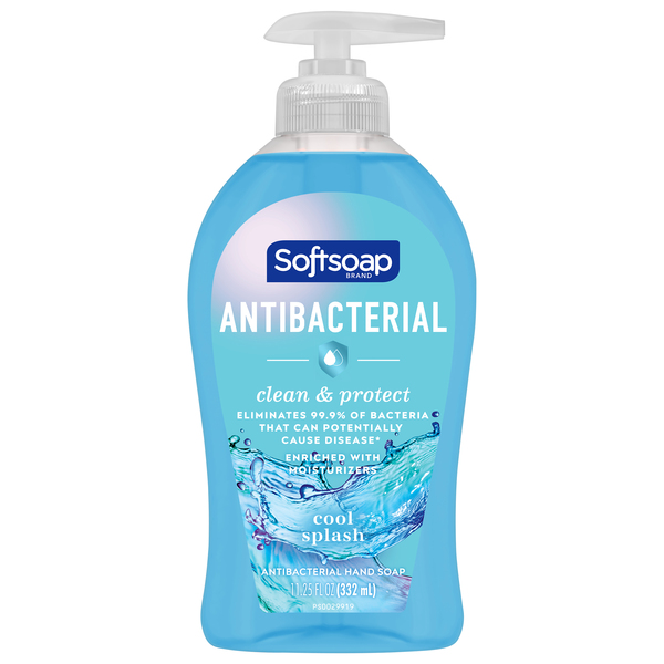 Softsoap Antibacterial Clean Protect Liquid Hand Soap Cool Splash 11.2 oz btl Stop Shop