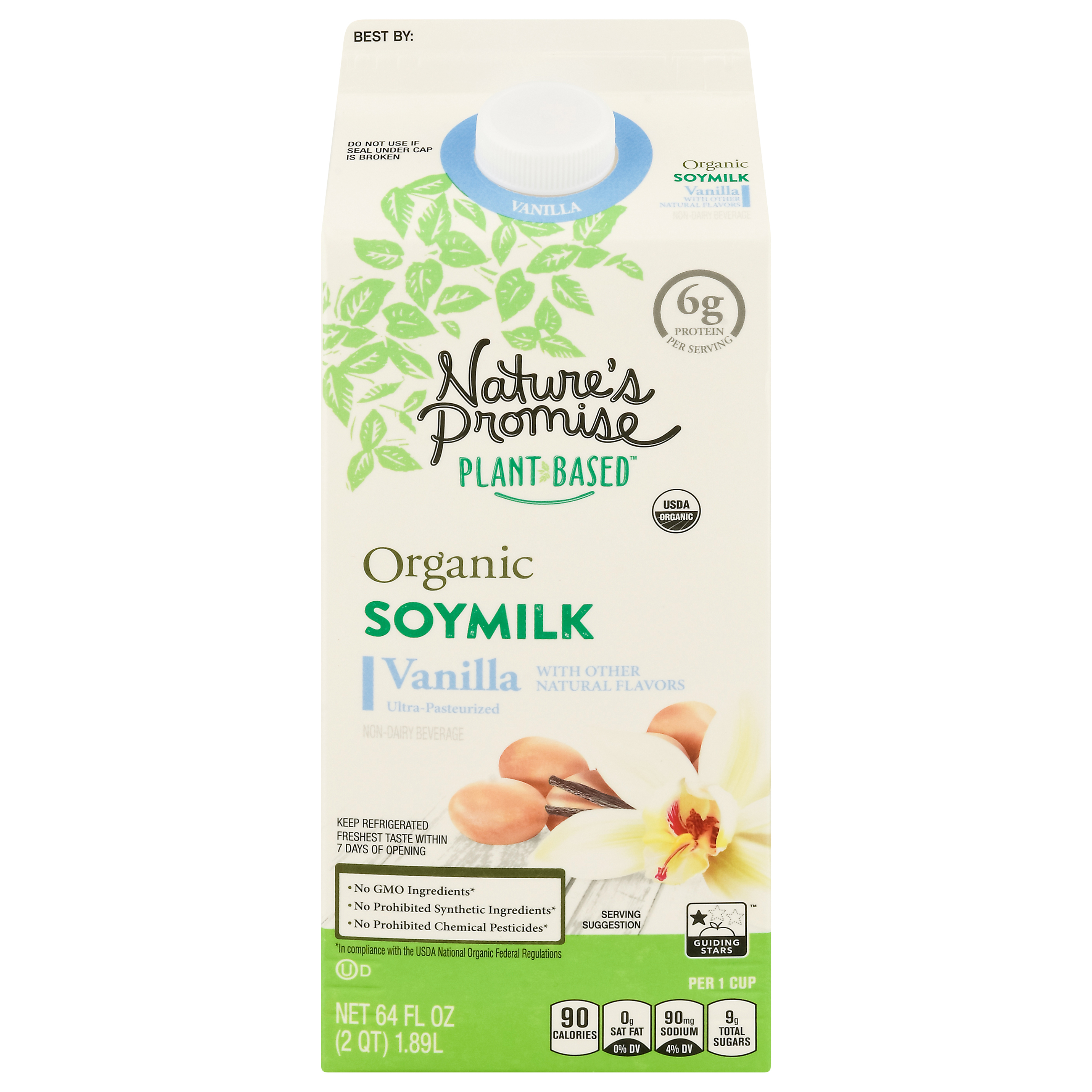 Nature's Promise Plant-Based Ultra-Pasteurized Organic Vanilla Soymilk ...