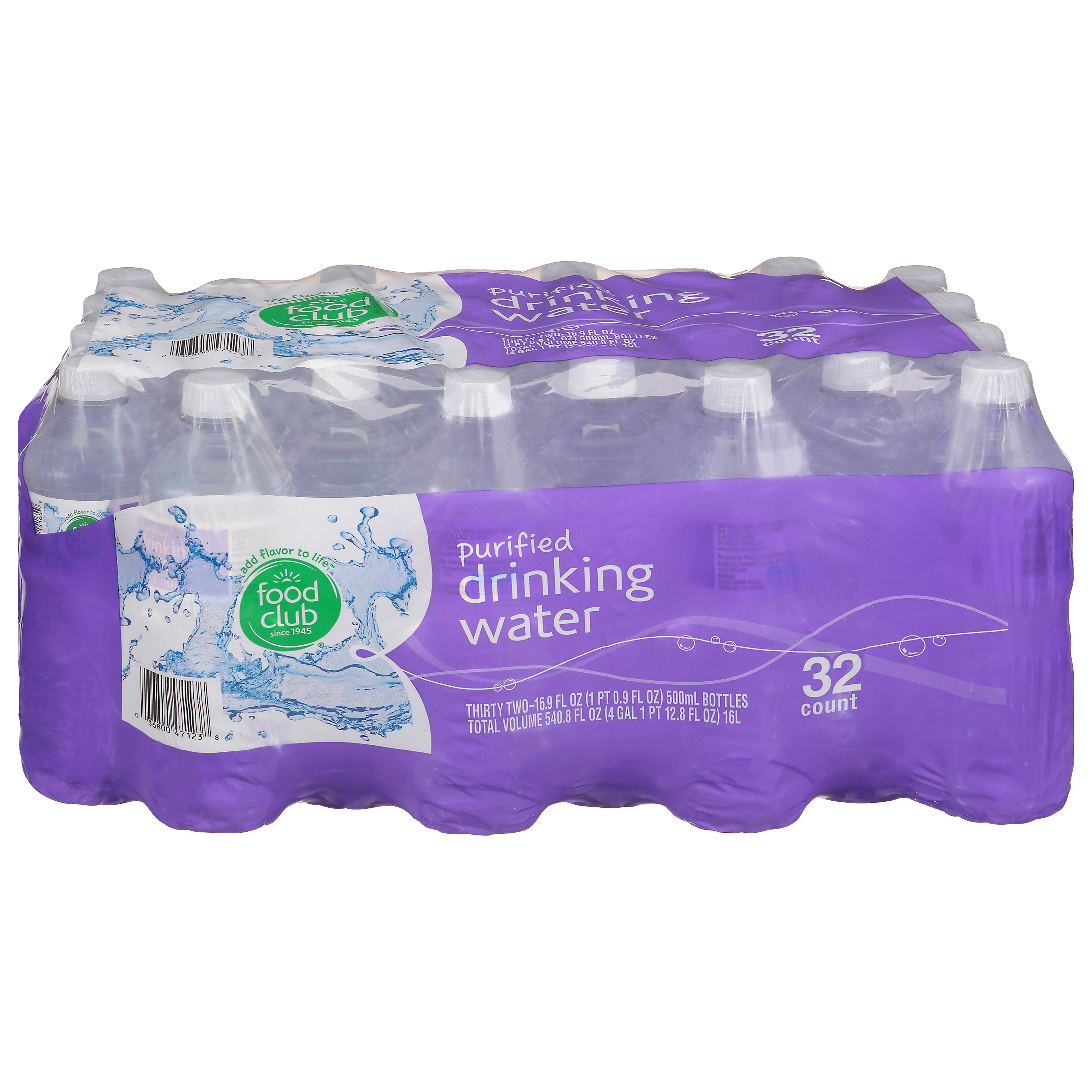 Food Club Purified Drinking Water 32 ea