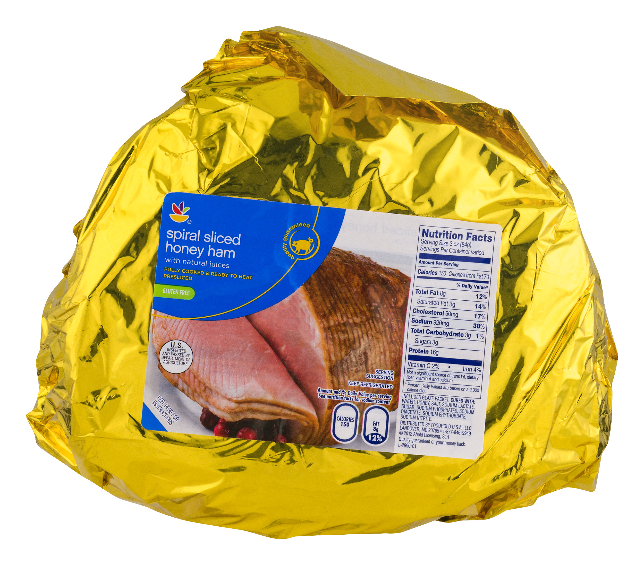 Ahold Honey Ham Sliced Spiral