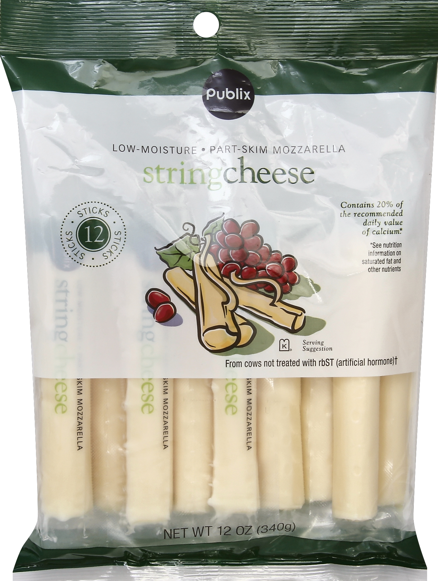 Publix String Cheese 12 ea BAG