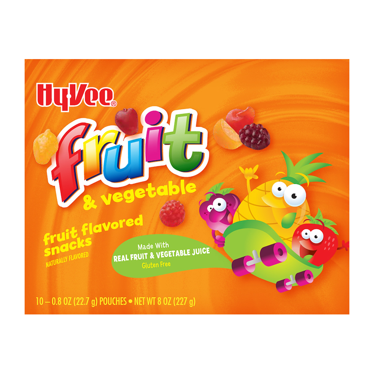 Hy-Vee Fruit & Vegetable Fruit Snacks 10 ea