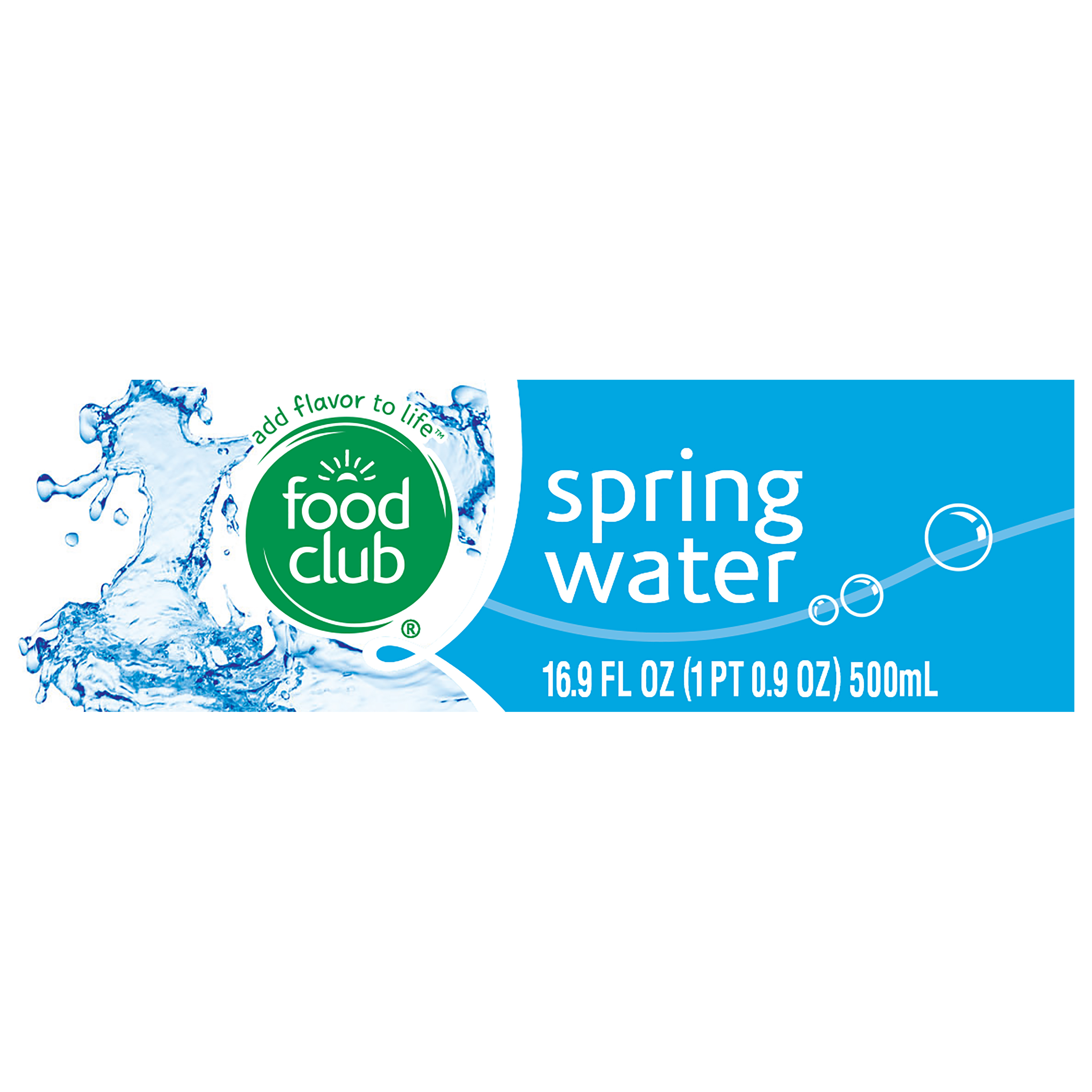 Food Club Spring Water 16.9 fl oz